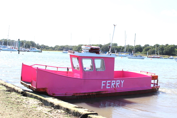 soinspo: UK travel: the Pink Hamble Ferry