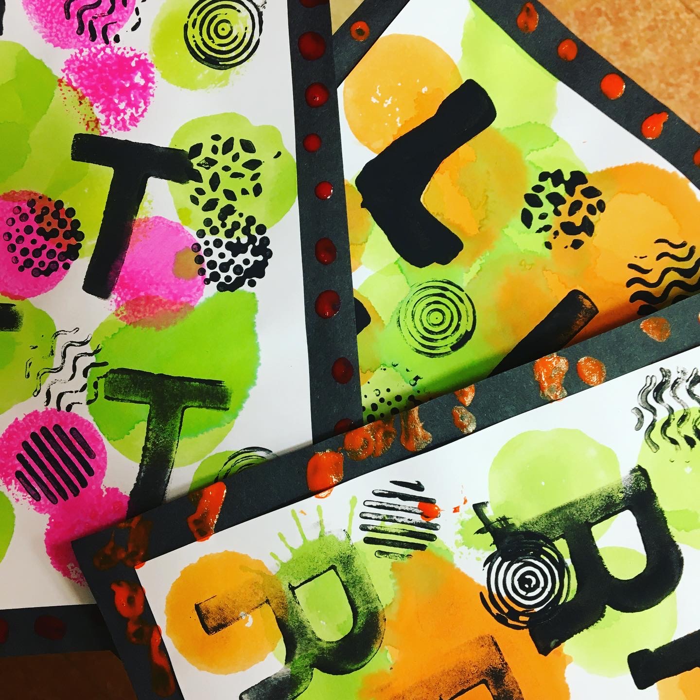 La maicresse à bicyclette: Arts visuels, initiale et empreintes avec les PS