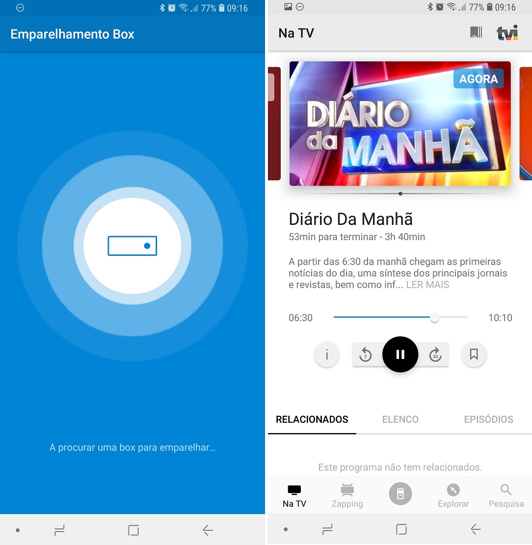 App MEO Remote queixa-se do Android 9 | Aberto até de Madrugada