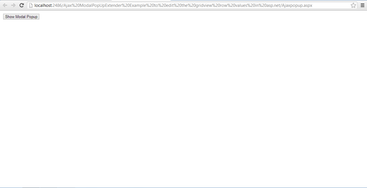 DotNet: Simple Ajax Model Popup In Asp.net