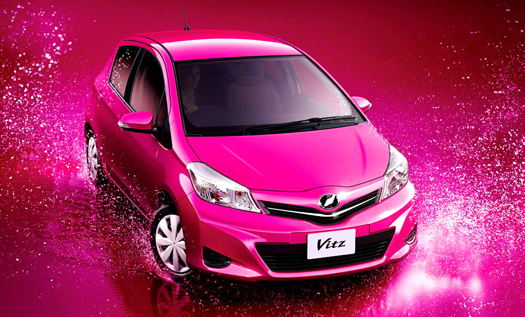 gallery.lkautomart: Toyota Vitz Red car 2012