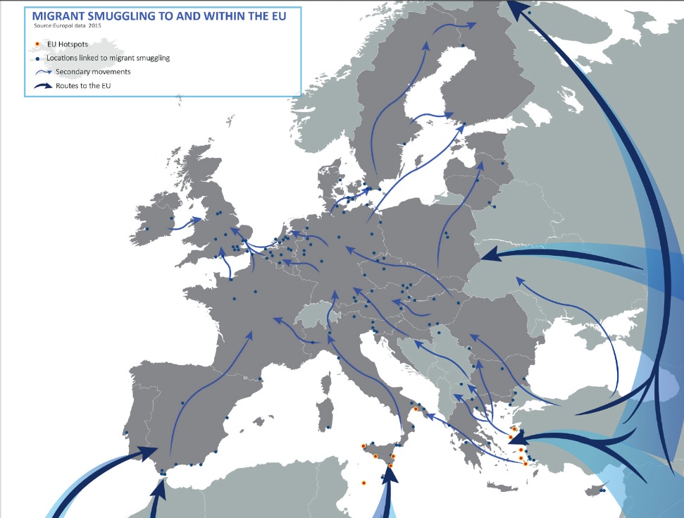 CON RUMBO PROPIO: EL NEGOCIO DE TRAFICAR CON PERSONAS (con destino Europa)