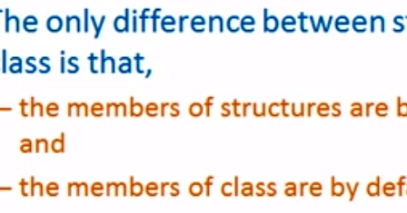 Class and Structure
