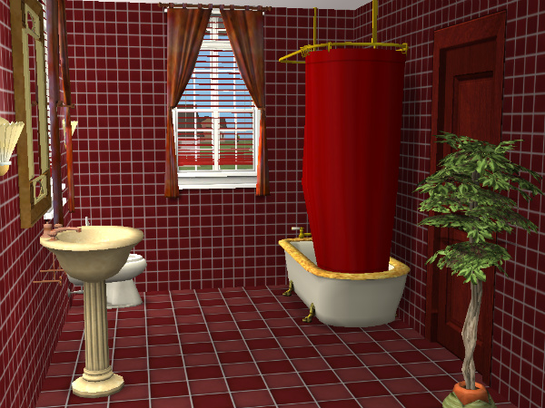 Twoflower's Sims 2 Lots: 165 Sim Lane makeover - The Goth Mansion