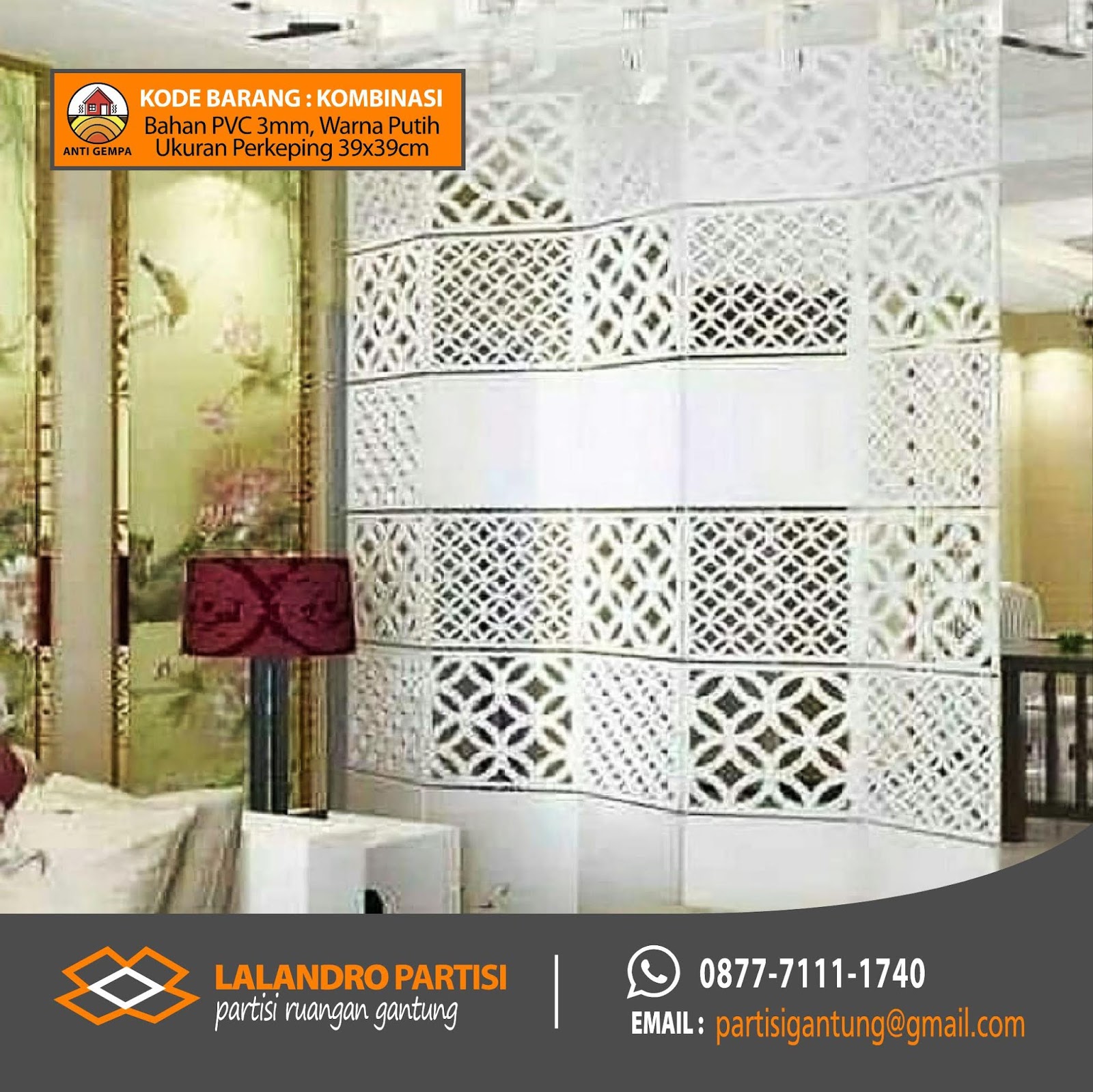 Partisi Ruangan Gantung PVC Murah Jakarta Hanging Partition Whatsapp ...
