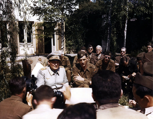 World War II in Color: Hermann Göring with American Press