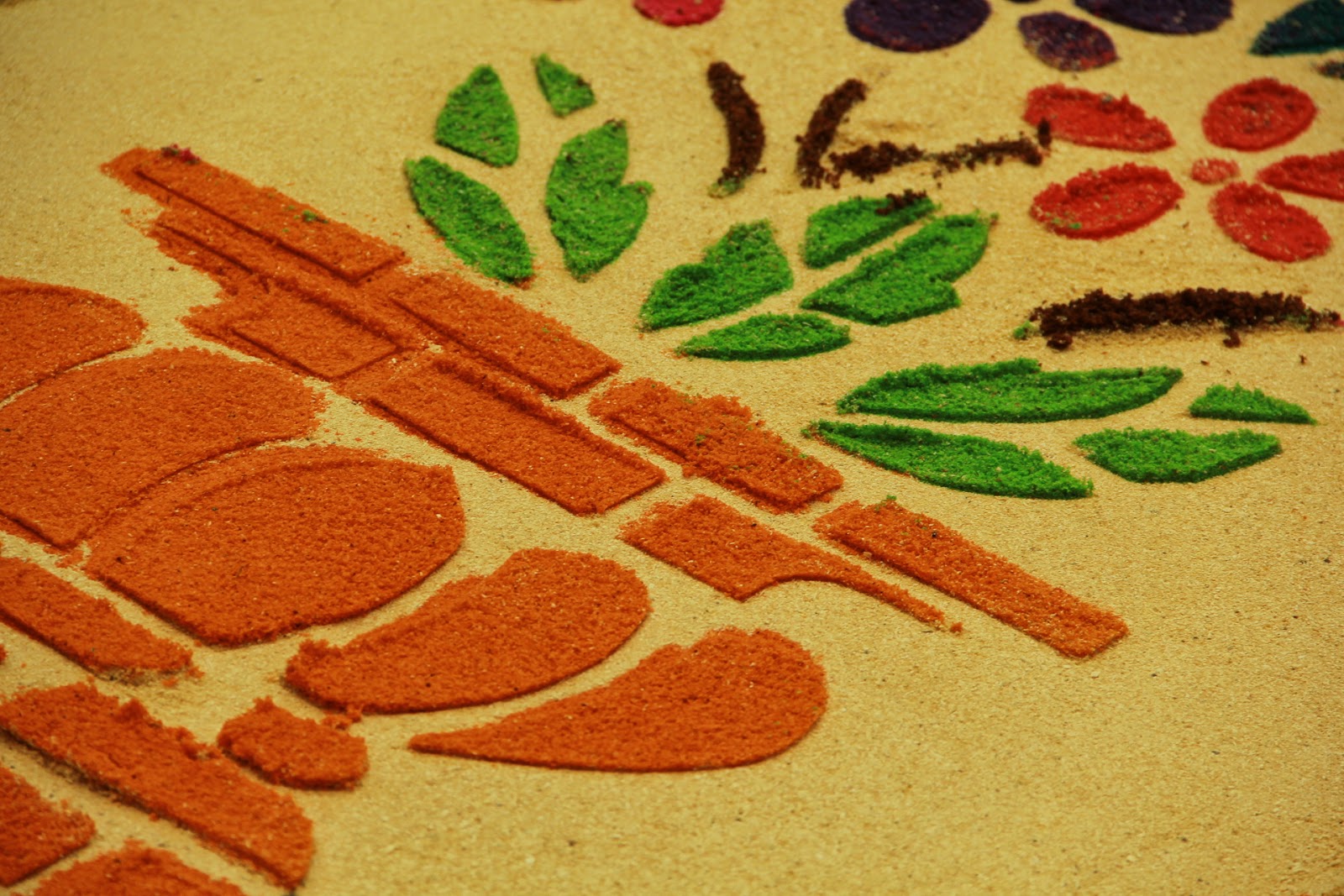 Hotel Clarion Suites Guatemala: Alfombras Típicas de Aserrín (Semana Santa)