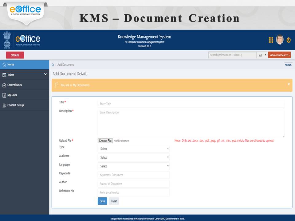 eOffice : A Digital Workplace Solution