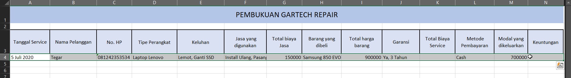 2 Cara Membuat Database dalam Microsoft Excel