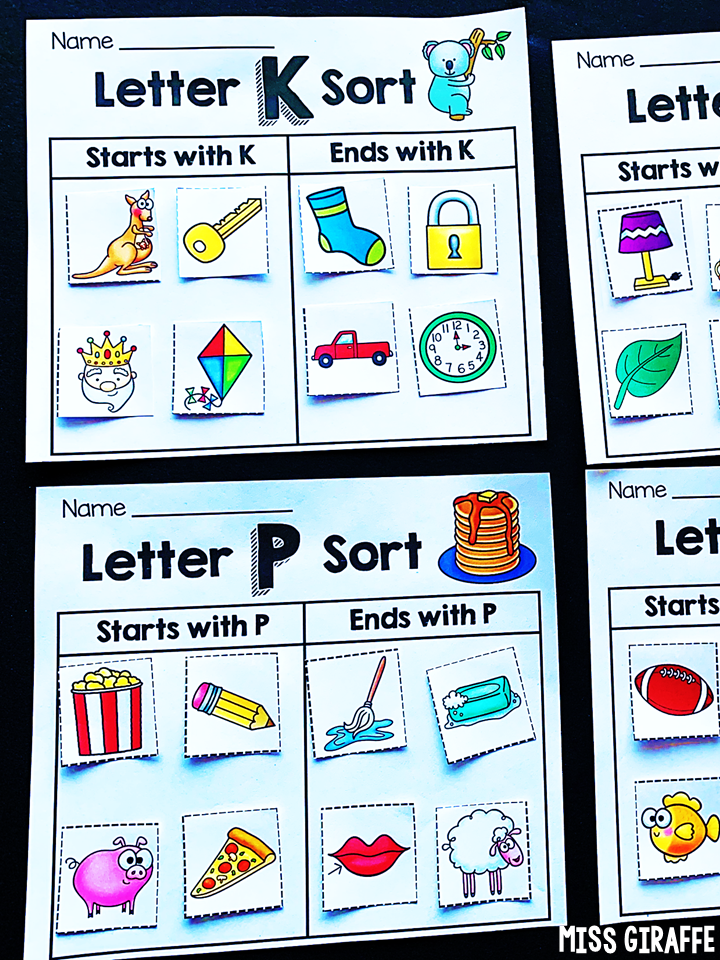 Miss Giraffe's Class: Teaching Letter Sounds to Kindergarten and First ...