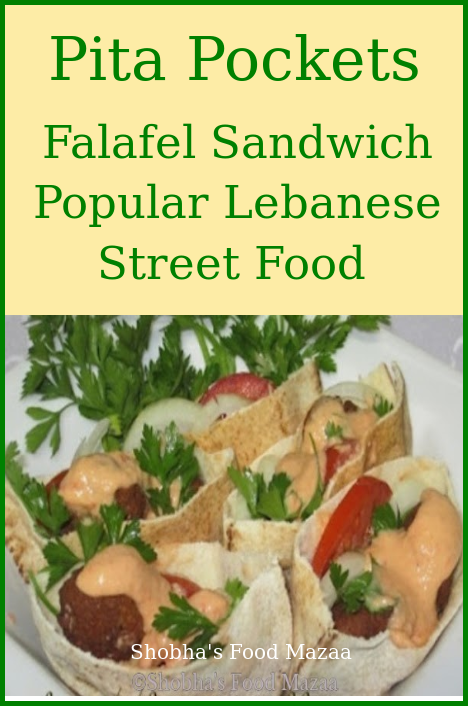 Shobha's Food Mazaa: FALAFEL SANDWICH / PITA POCKETS
