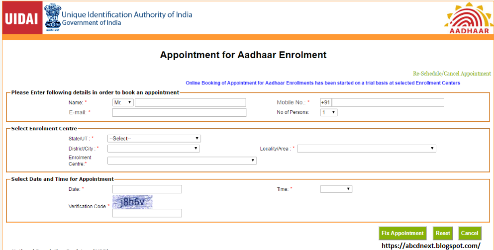 How To Apply For Aadhar Card Online - Step By Step