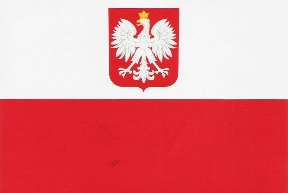 Postcards on My Wall: Flag of Poland and Coat of Army