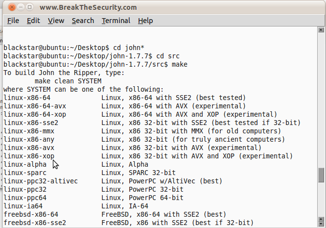 Hacking Tutorial: How to Install John The Ripper On Ubuntu Linux ...