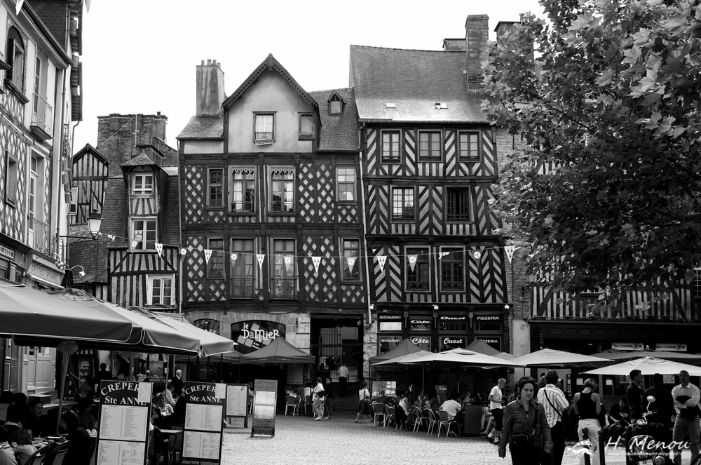 Anciennes photos de la Place sainte-Anne de Rennes