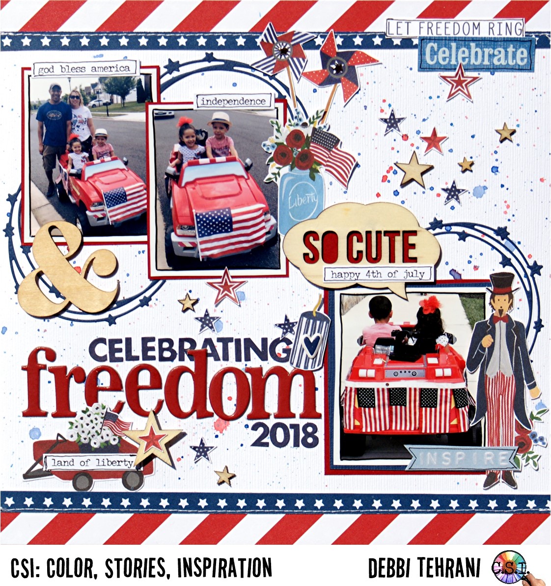 Little Scraps of Magic: Celebrating Freedom | CSI Case File No. 325