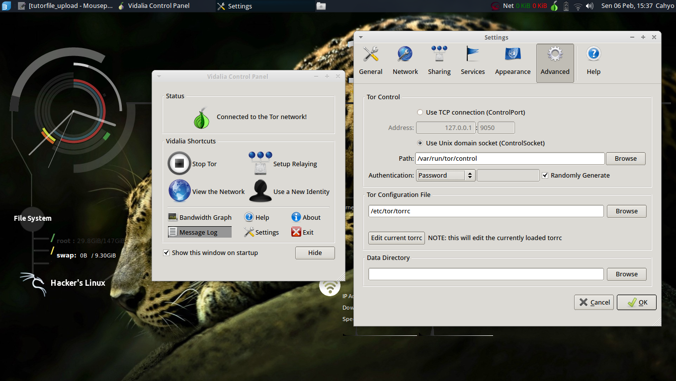 Menggunakan Tor Network Di Backbox Linux Secure Instrument