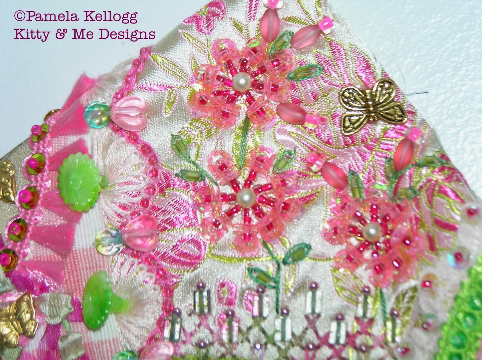 Kitty And Me Designs: Pink Stitching
