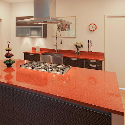 Delorme Designs: SEEING RED!! RED COUNTERTOPS.