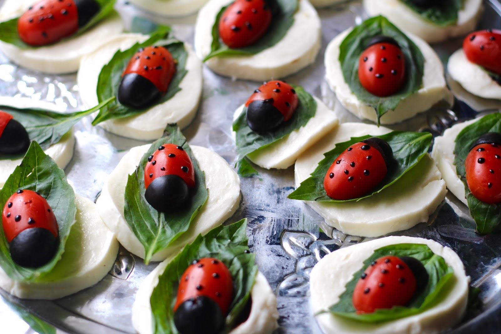 Ladybug Caprese Appetizer – Diary of a Mad Hausfrau