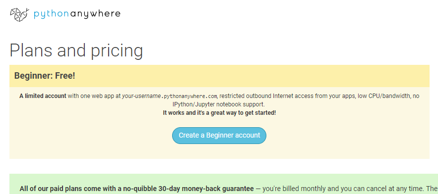 Software Development Practice II : Cloud : Pythonanywhere !! Host, run, and code Python in the cloud