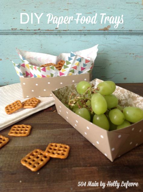 504 Main by Holly Lefevre: DIY Paper Food Tray + Template