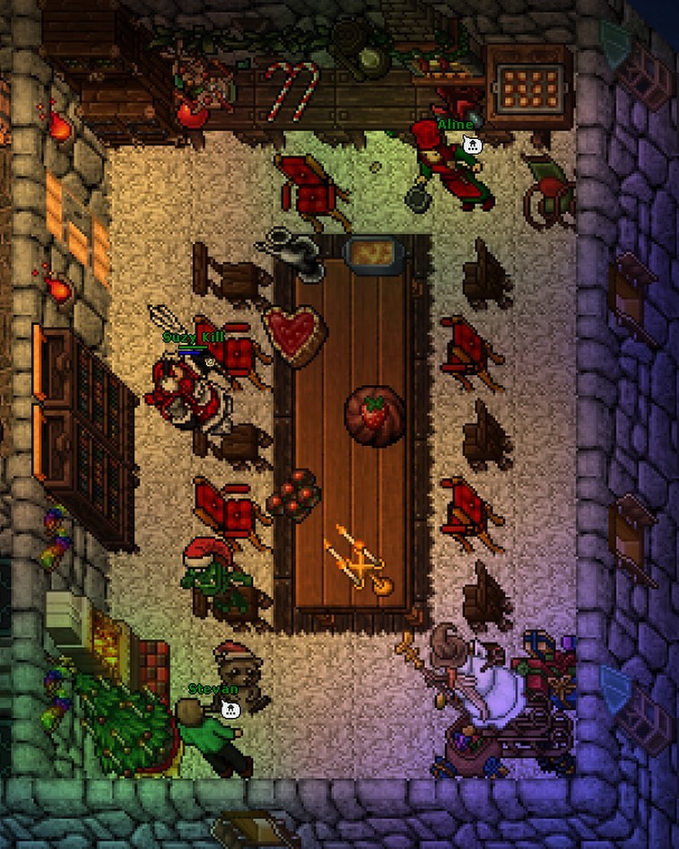 Christmas time in Tibia