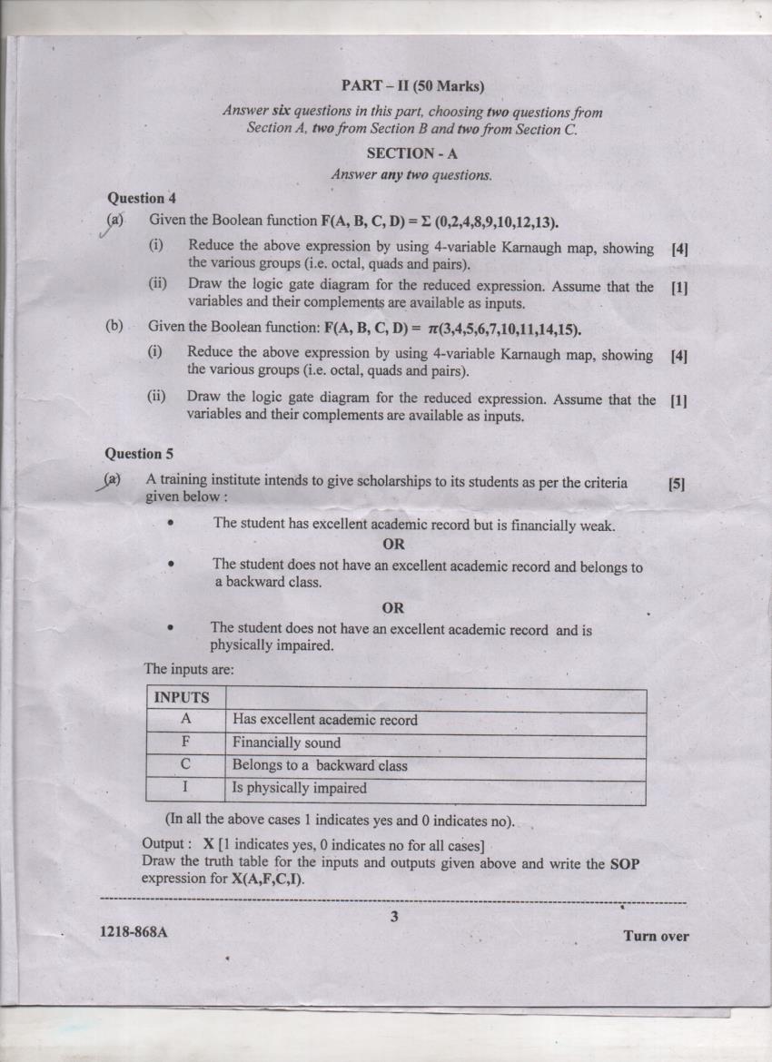 Computer Science Paper 1 (Theory) - ISC 2018