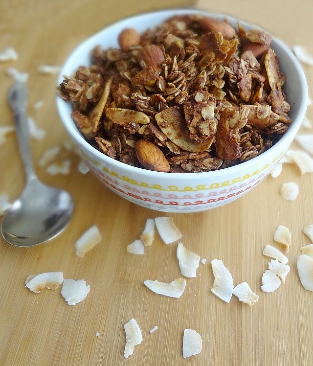 The Cooking Actress: Chocolate Peanut Butter Coconut Nutty Granola