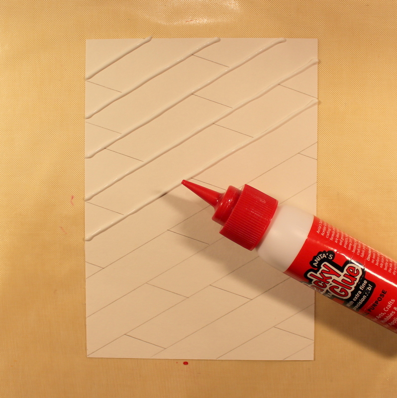 Pia's Creative World: Pattern Play with Glue & Watercolor