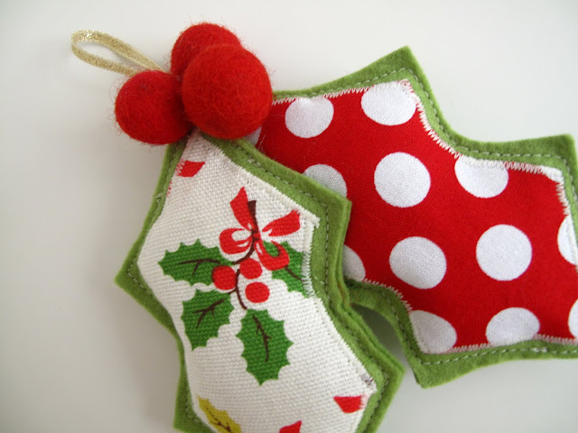 Bugs and Fishes by Lupin: 16 Free Felt Christmas Ornament Tutorials!