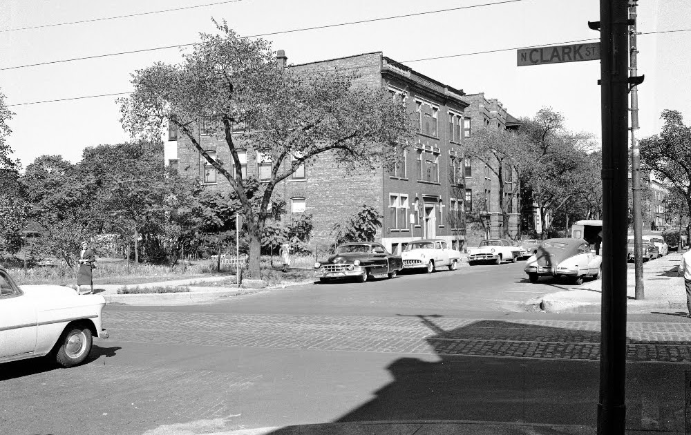 Uptown Chicago History: Clark and Leland, Chicago, 1955
