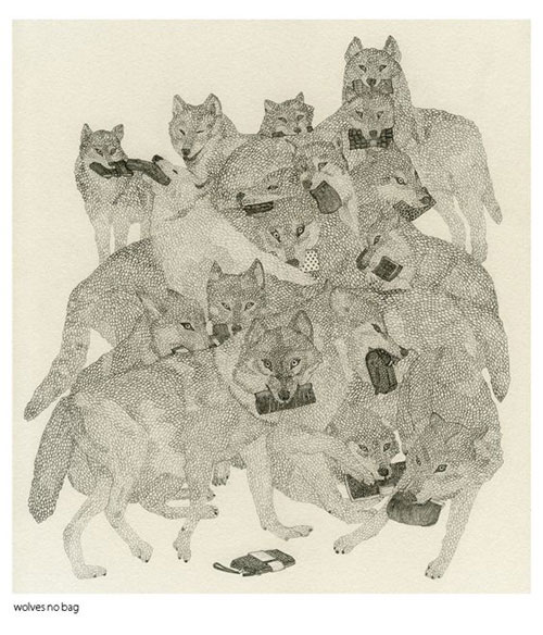 My Owl Barn: Mechanical Pencil drawings by Japanese Illustrator Naoya Hata