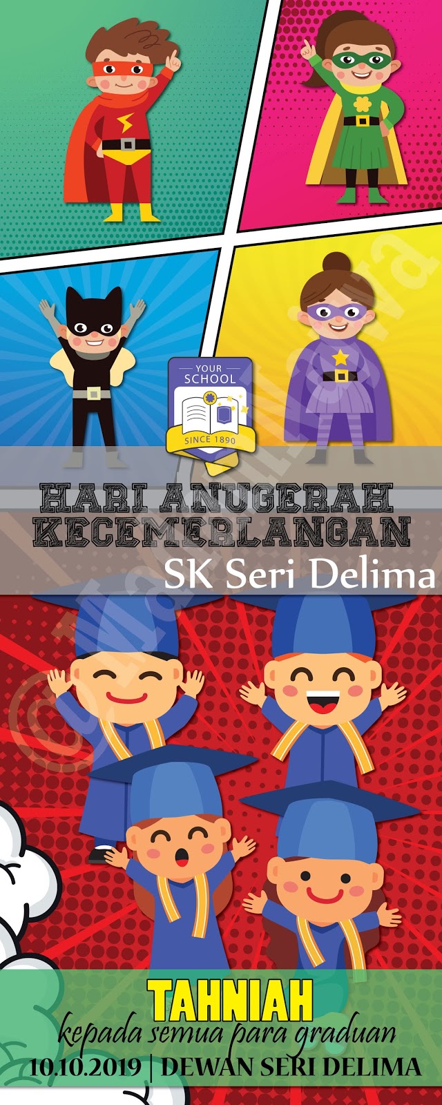 Banner dan Bunting Sekolah: DESIGN BANNER DAN BUNTING PROGRAM