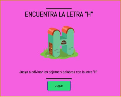 Jugando y aprendiendo juntos: Aprendo a leer y a escribir. La H