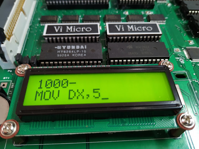 Sorting of numbers using 8086 hardware kit