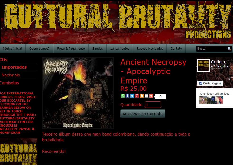 Ancient Necropsy Official Website