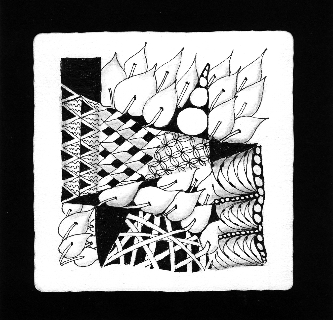 BeTangled, a Zentangle Journey: Weekly Challenge #104: String Theory v. XXIII - TanglePatterns ...