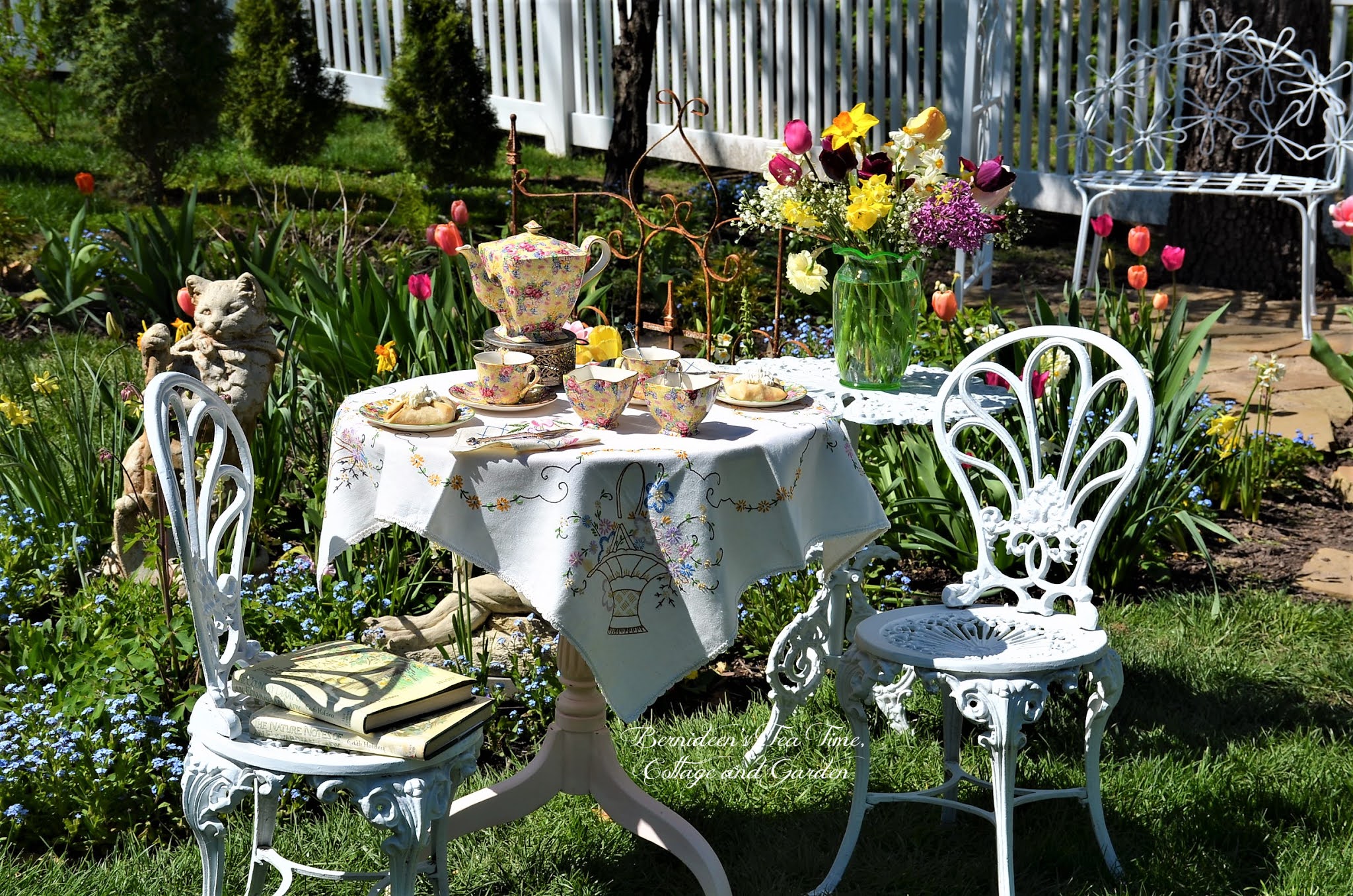 Bernideen's Tea Time, Cottage and Garden: FIRST "TEA IN THE GARDEN" for ...