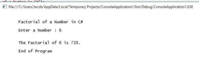 Free Programming Source Codes And Computer Programming Tutorials Factorial A Number In C