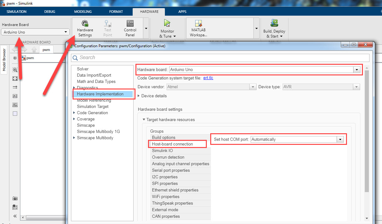 Servo Motor Control Using Simulink And Arduino Ee Diary
