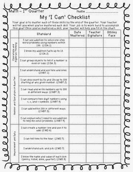 Grasty's 2nd Grade Goodies: Math Planning Tools for Back to School