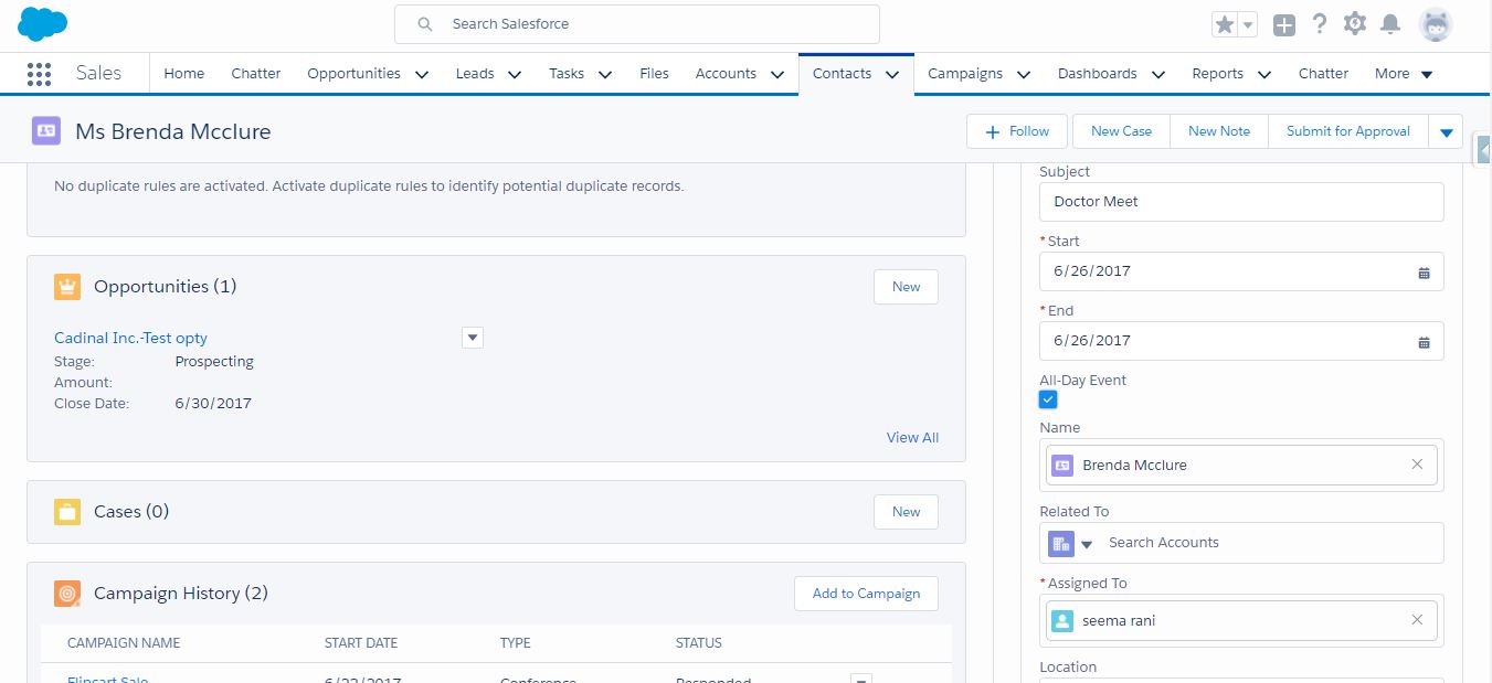 Salesforce World: Task/Activities in Lightning