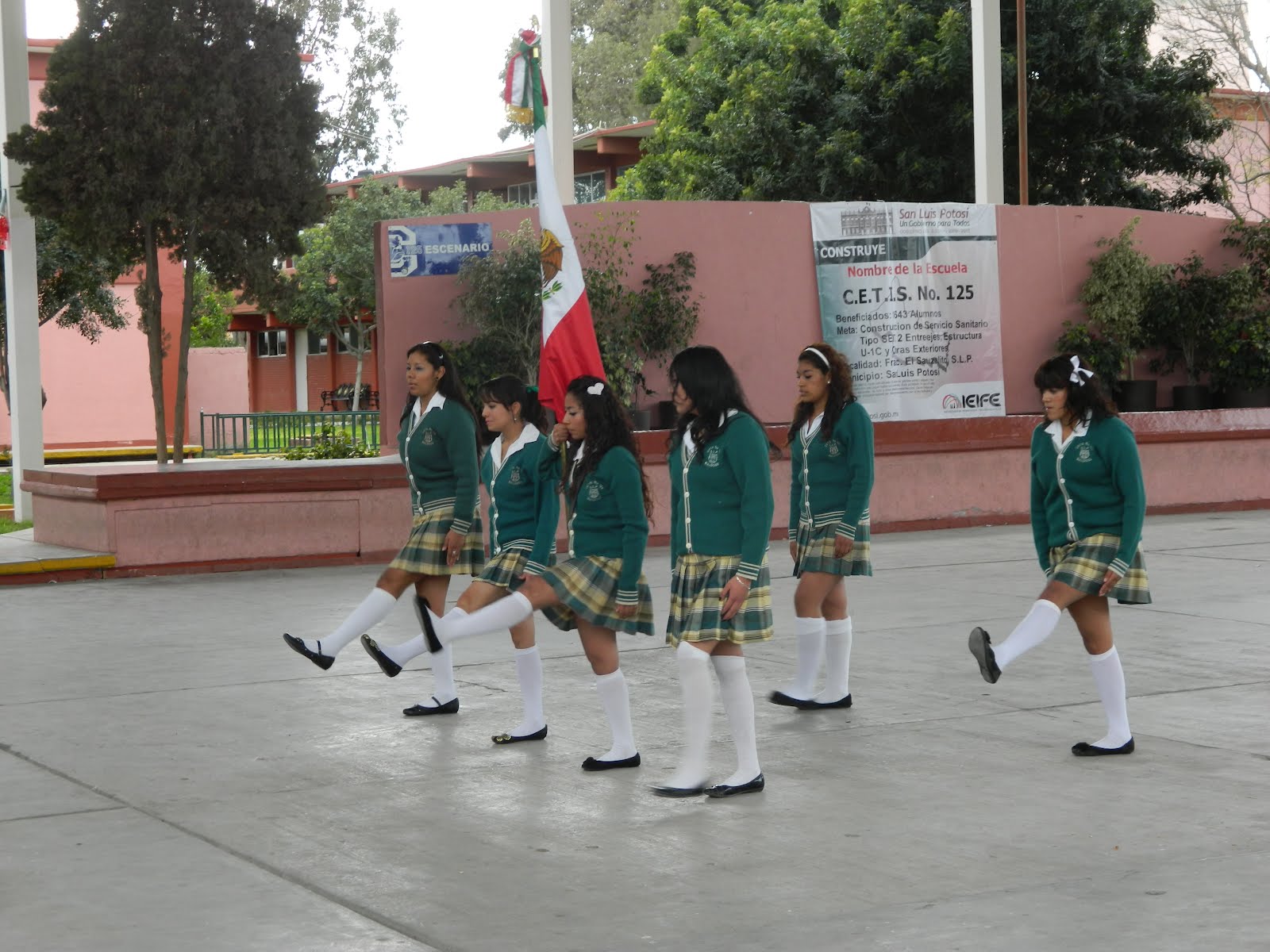SAETI-cetis-125: Honores a la bandera febrero 2012