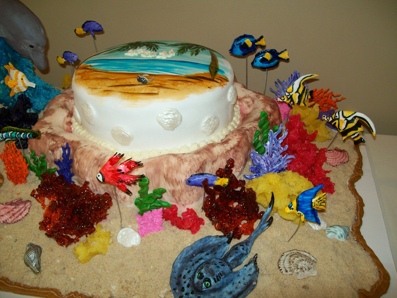 Maysie Mae's Signature Cake Design: Tropical Reef Cake