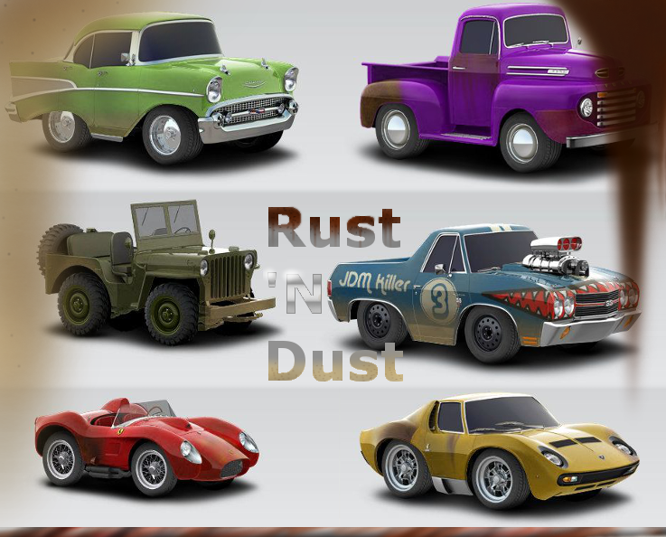 Gargie's Car Town Skins: Rust 'N Dust