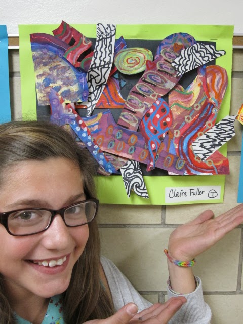 Lake and Hartville Elementary Art: 5th Grade ABSTRACT STELLA SCULPTURES