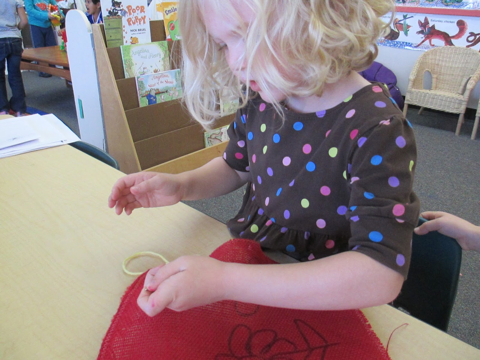 Camas Ridge Kindergarten: Stitching