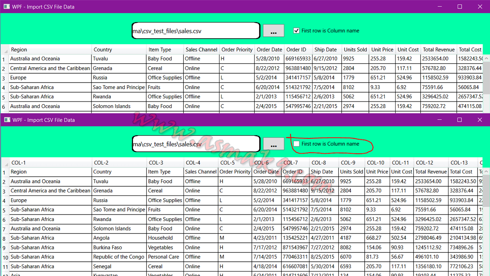 WPF: Import Data from CSV File - Asma's Blog WPF: Import Data from CSV File - Asma's Blog