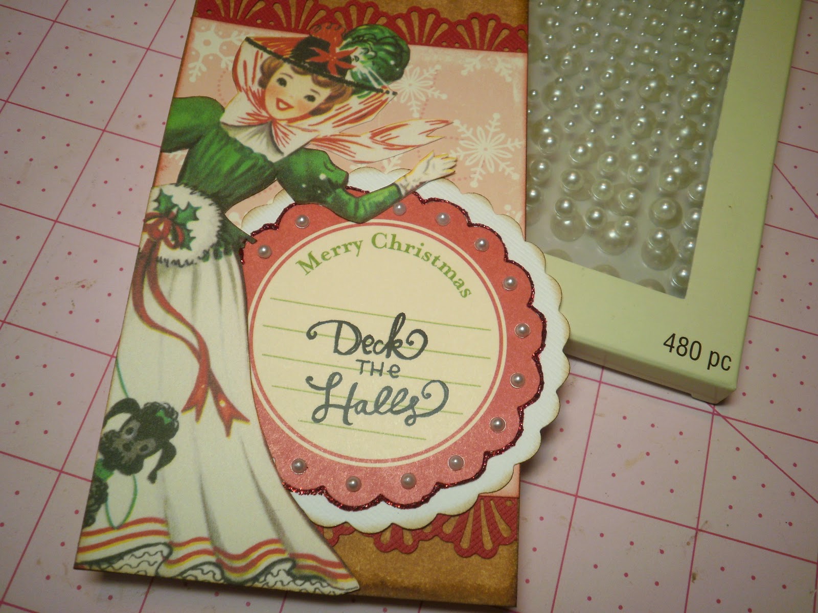 Two Crazy Crafters: Christmas Tag Tutorial #1